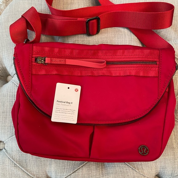lululemon athletica | Bags | Sold Red Lululemon Festival Bag Ii | Poshmark